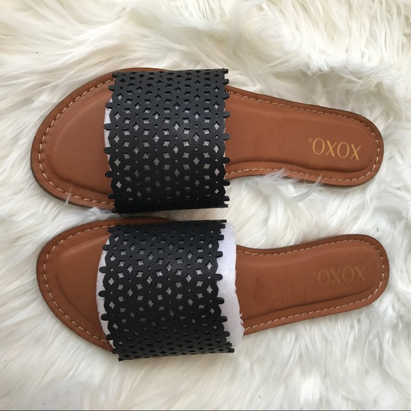 XOXO | Shoes | Xoxo Black Rachad Sandals | Poshmark